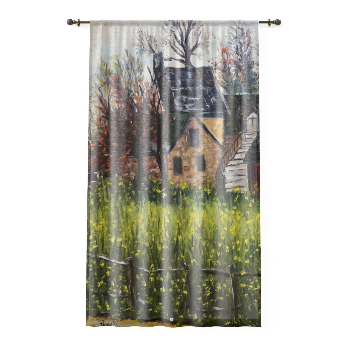 Queen's Hamlet Versailles Palace 84 x 50 inch Sheer Window Curtain ...